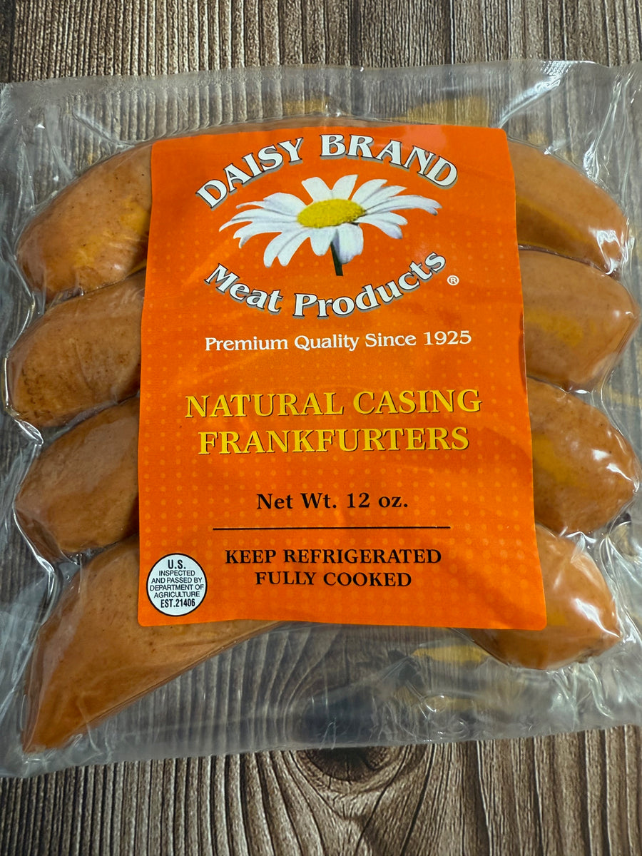 Jumbo Natural Casings Frankfurters - Daisy Brand - 1 Package - 12 Oz ...
